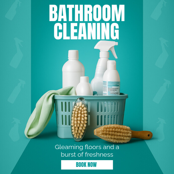 Bathroom Cleaning Insta Template | PosterMyWall