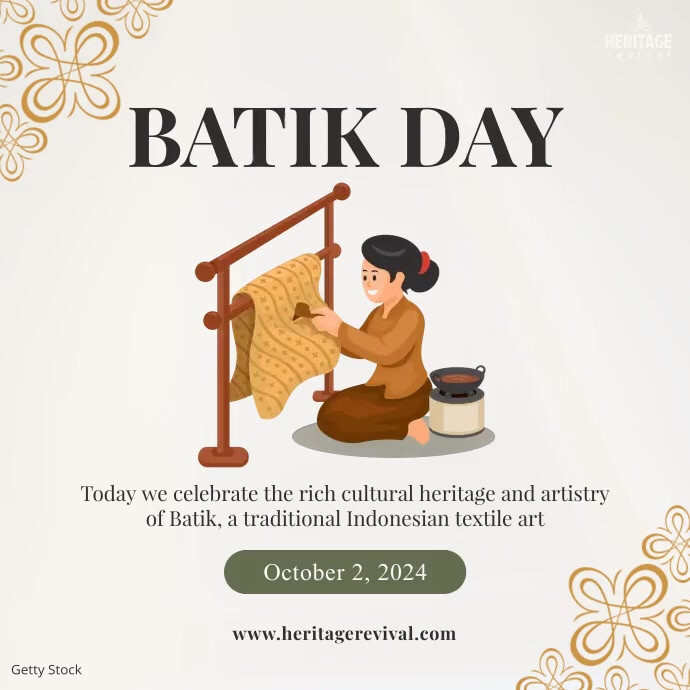Batik Day Celebrate Template | PosterMyWall