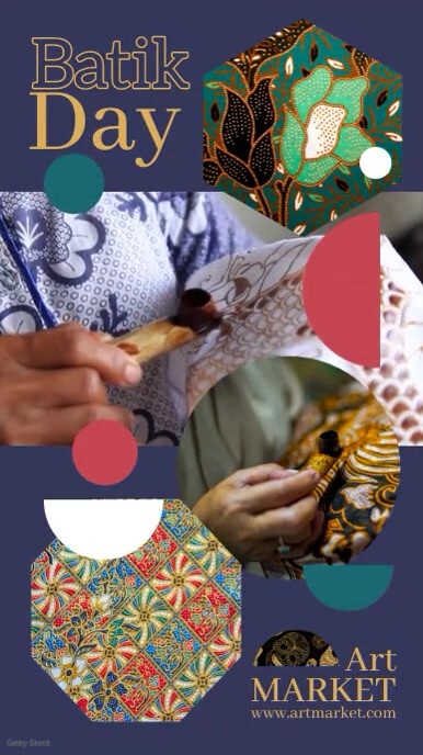 Batik day video template | PosterMyWall