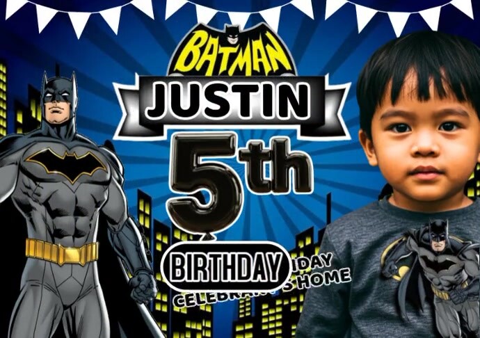 Batman Birthday Tarpaulin Template | PosterMyWall