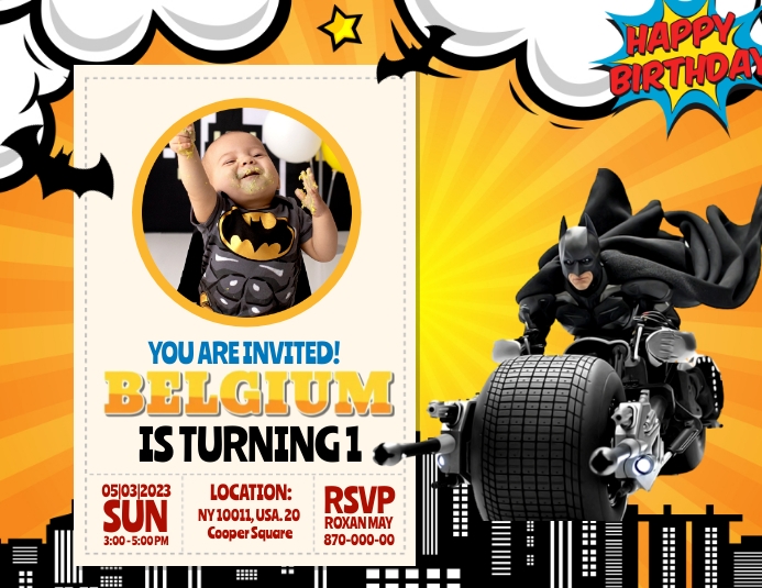 Batman Template | PosterMyWall