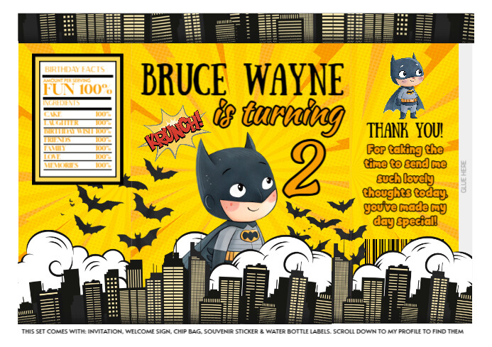 Plantilla de Batman | PosterMyWall