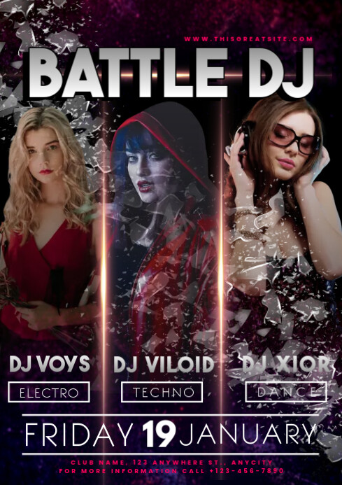 Battle DJ event Template | PosterMyWall