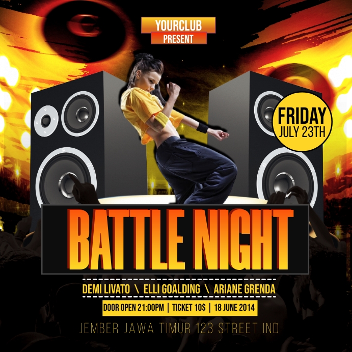 Battle Night Night Flyer Template | PosterMyWall
