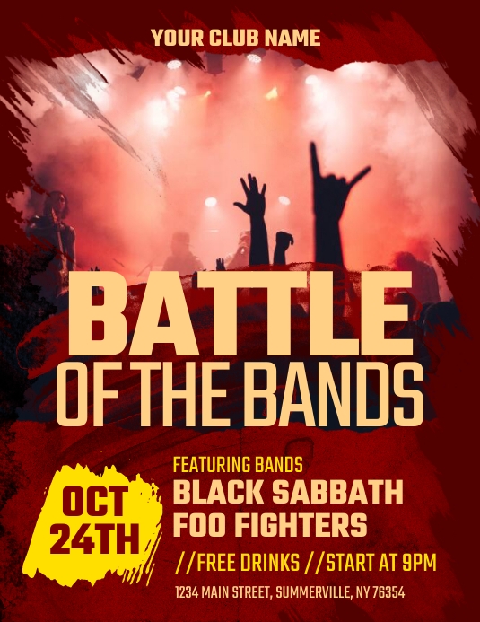 Battle of The Band Flyer Template | PosterMyWall