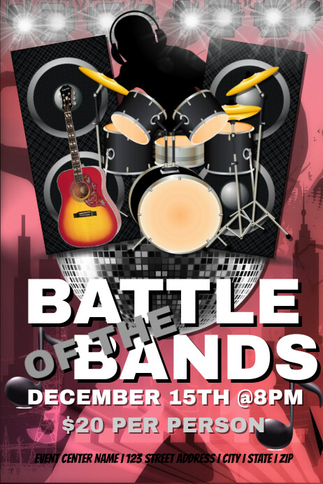 Battle of the Bands Template | PosterMyWall