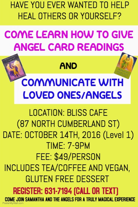 Copy of Angel Card Reading Class | PosterMyWall