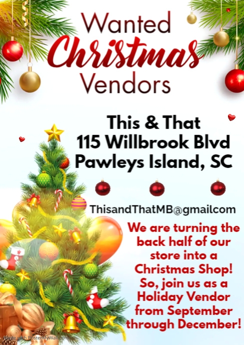 Christmas Vendors Wanted Flyer | PosterMyWall