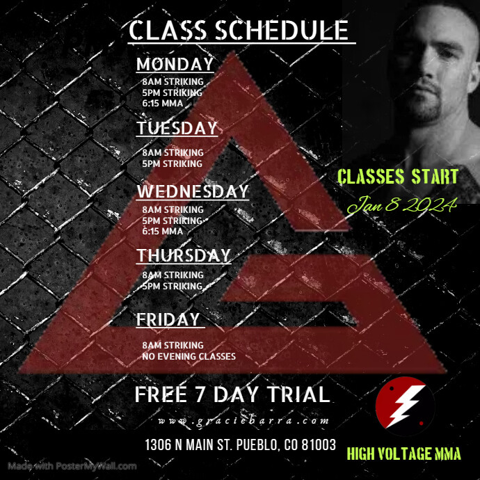 MMA Boxing Fight Fully Editable Promo Flyer | PosterMyWall