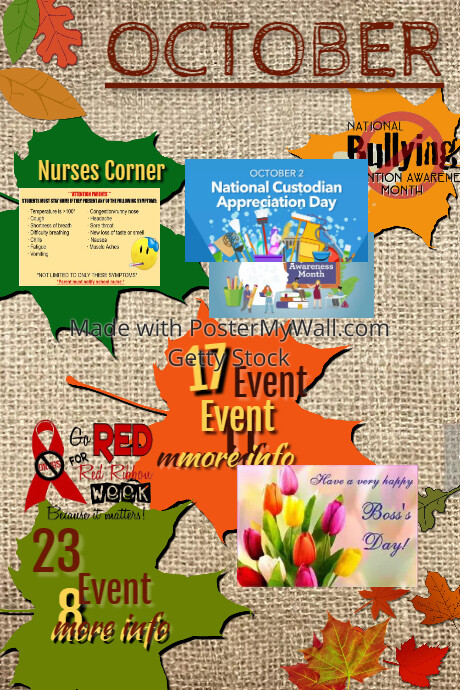 October Upcoming Events (1) | PosterMyWall