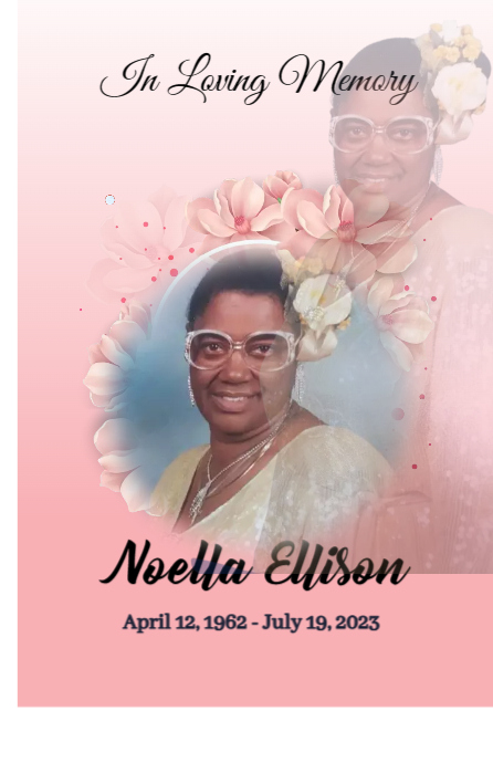Funeral Program Template floral frame (2) | PosterMyWall