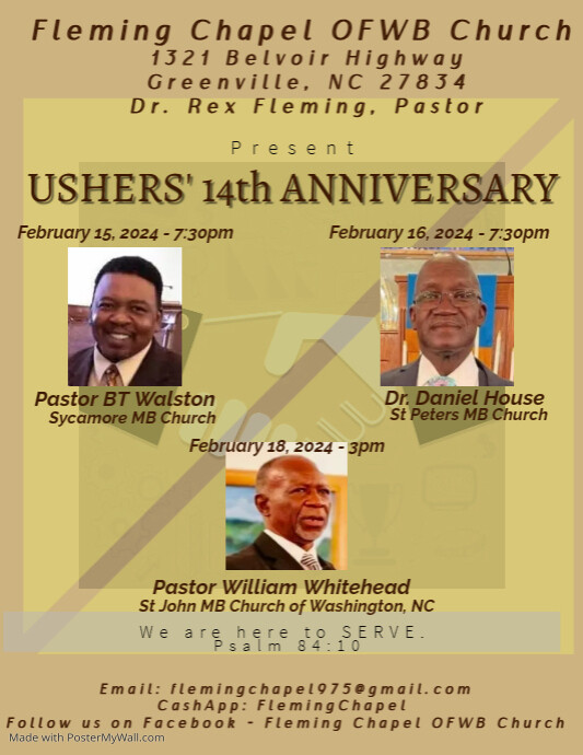 Ushering Ministry | PosterMyWall