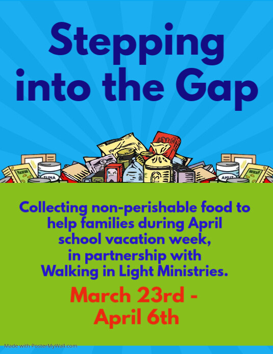 Stepping into the Gap | PosterMyWall