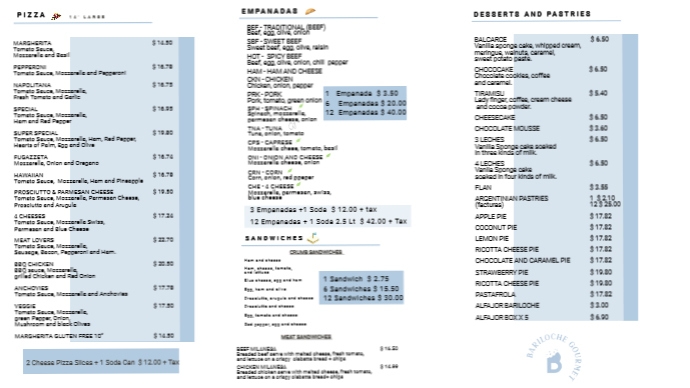 Simple Food Menu - Resto & Lounge Template (2) | PosterMyWall