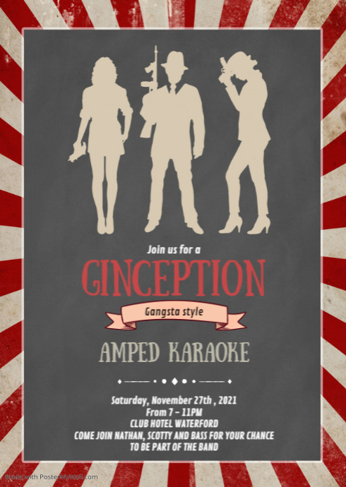 Copy of Mafia birthday party invitation | PosterMyWall