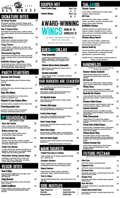 Winter 2022 Food Menu (1) | PosterMyWall