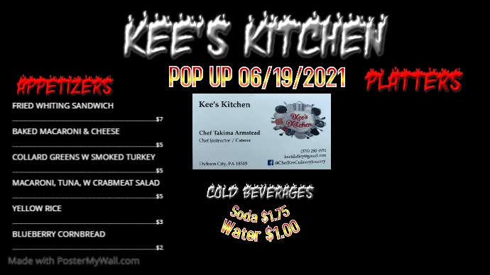 Copy of Kee's Kitchen | PosterMyWall