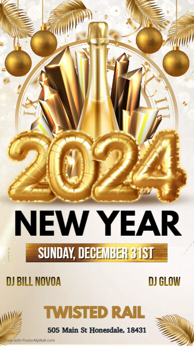 new year instagram story, new year eve | PosterMyWall