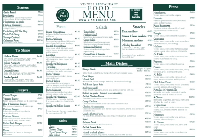 Copy of Copy of Copy of Copy of Copy of Copy of Menu | PosterMyWall