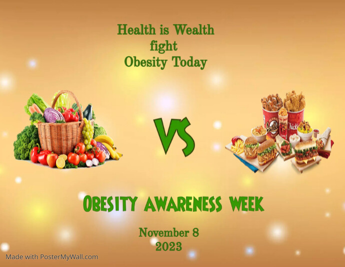 national obesity awareness week | PosterMyWall