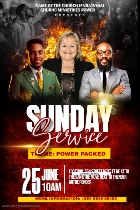 sunday service | PosterMyWall