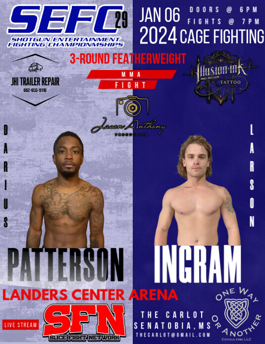 Copy of INGRAM VS PATTERSON 29 FINAL | PosterMyWall
