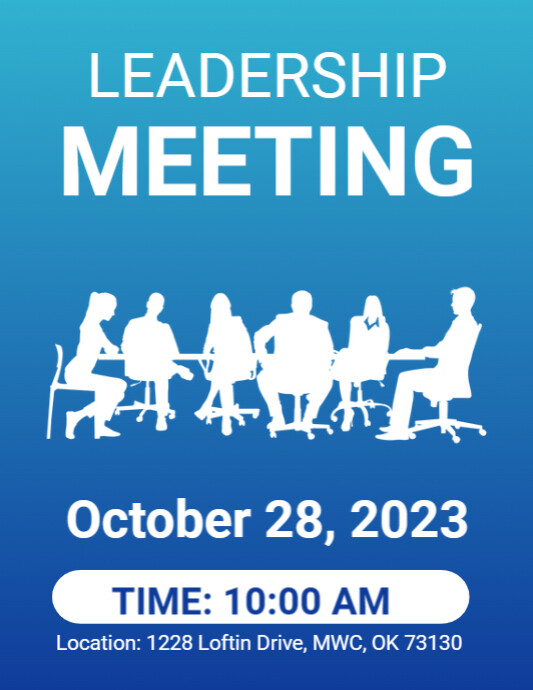 Copy of weekly staff meeting flyer | PosterMyWall