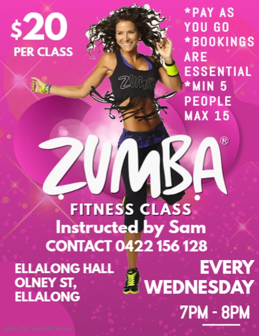Copy of Zumba Fitness Poster | PosterMyWall