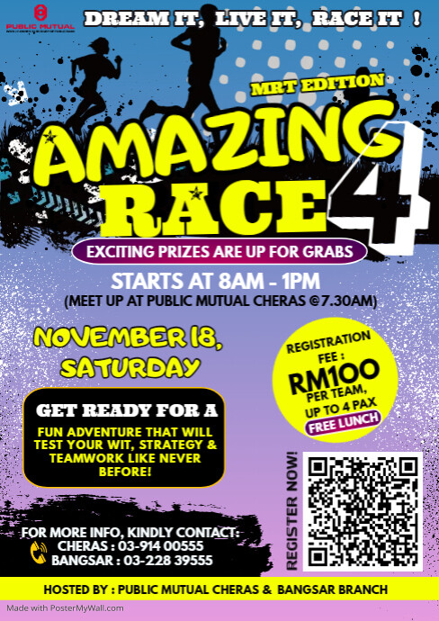 ver. 2 amazing race (1) | PosterMyWall