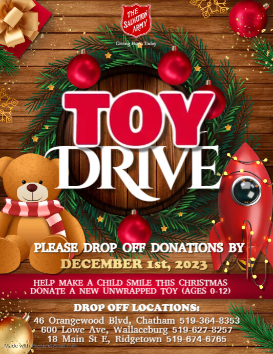christmas toy drive, christsmas, donations | PosterMyWall