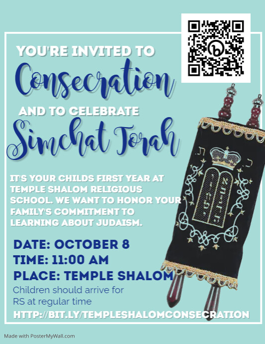 Consecration 5784 | PosterMyWall