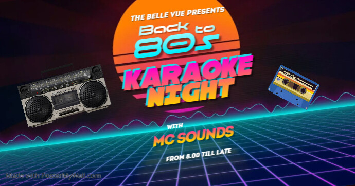 Copy of Back to 80s Party Facebook Shared Image | PosterMyWall