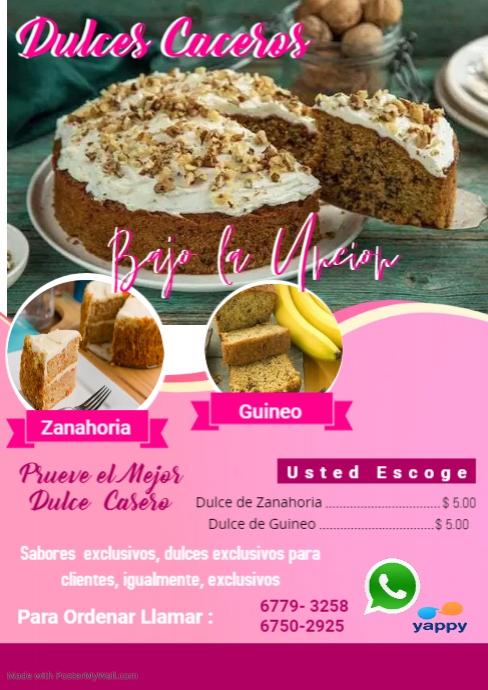Copy of Copia de Cake Flyer Template | PosterMyWall