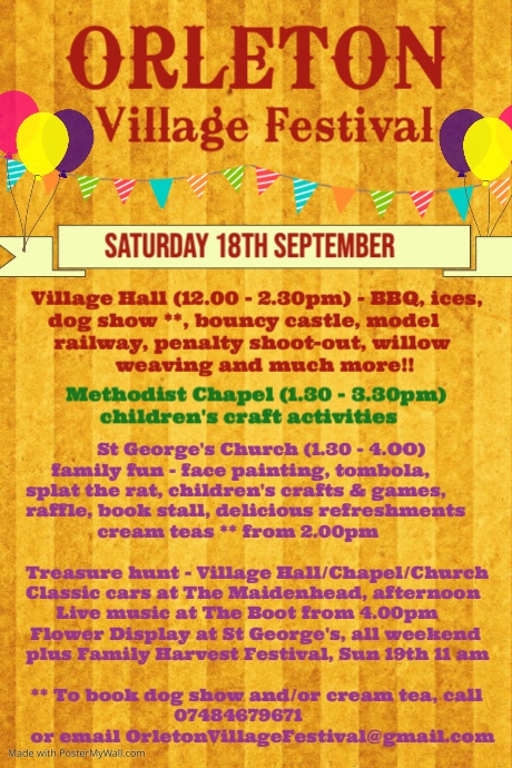 Summer Village Fete Poster | PosterMyWall