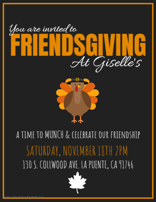 Copy of Friendsgiving | PosterMyWall
