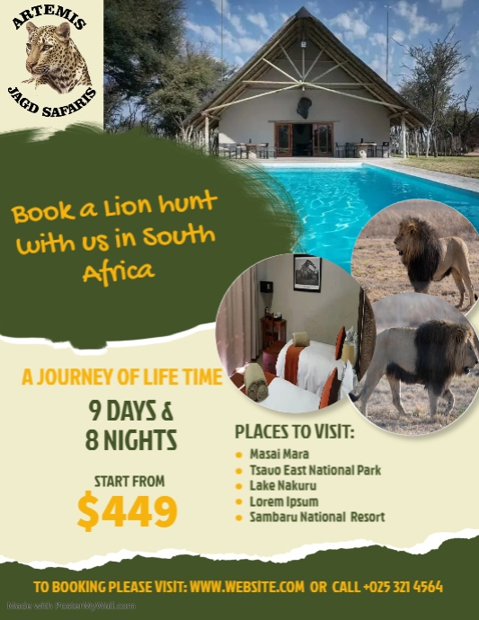 Wildlife Safari Flyer Template | PosterMyWall