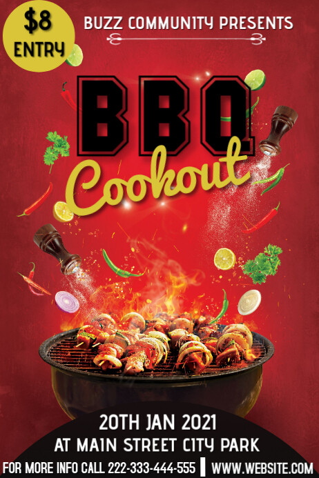 BBQ Cookout Template | PosterMyWall