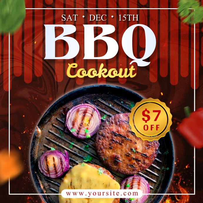 BBQ Cookout InstagramTemplate | PosterMyWall