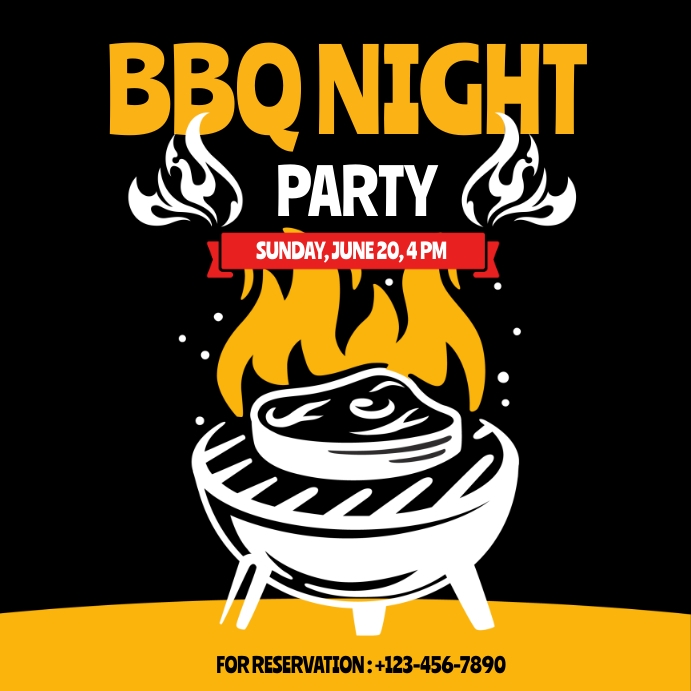 BBQ EVENT TEMPLATE | PosterMyWall