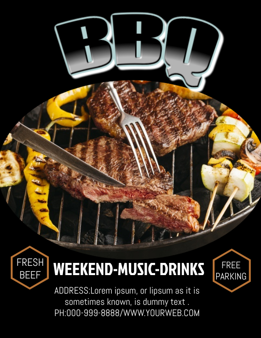 BBQ FLYER TEMPLATE | PosterMyWall