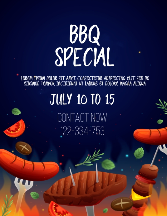 Copy of Bbq flyers | PosterMyWall