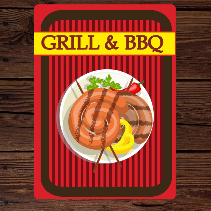 BBQ label Template | PosterMyWall