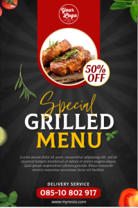 Grill And BBQ Poster Template | PosterMyWall