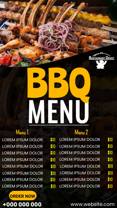 BBQ Menu Template | PosterMyWall