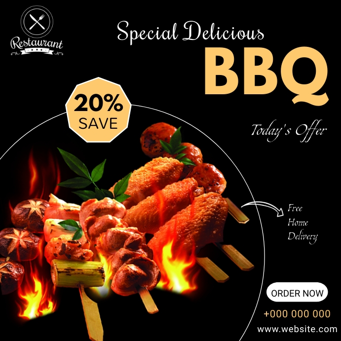 Bbq Menu Template | PosterMyWall