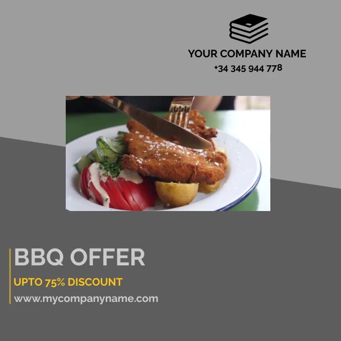 bbq offer Instagram post Template | PosterMyWall