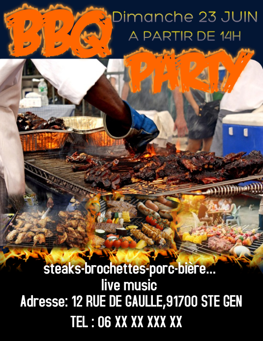 BBQ P Template | PosterMyWall