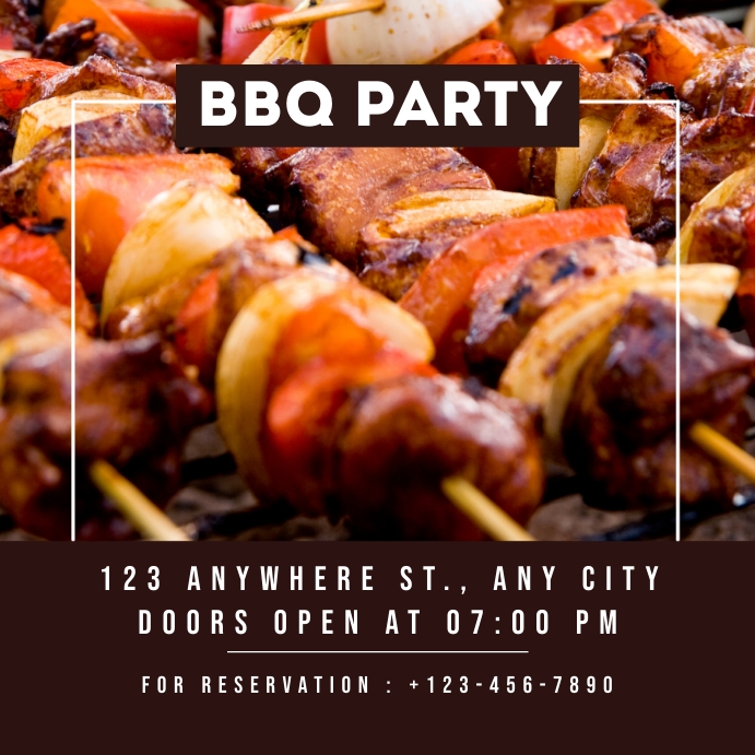 BBQ PARTY Template | PosterMyWall