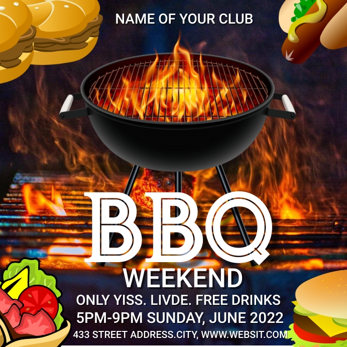 BBQ Party Template | PosterMyWall