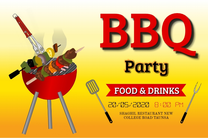 BBQ PARTY Template | PosterMyWall